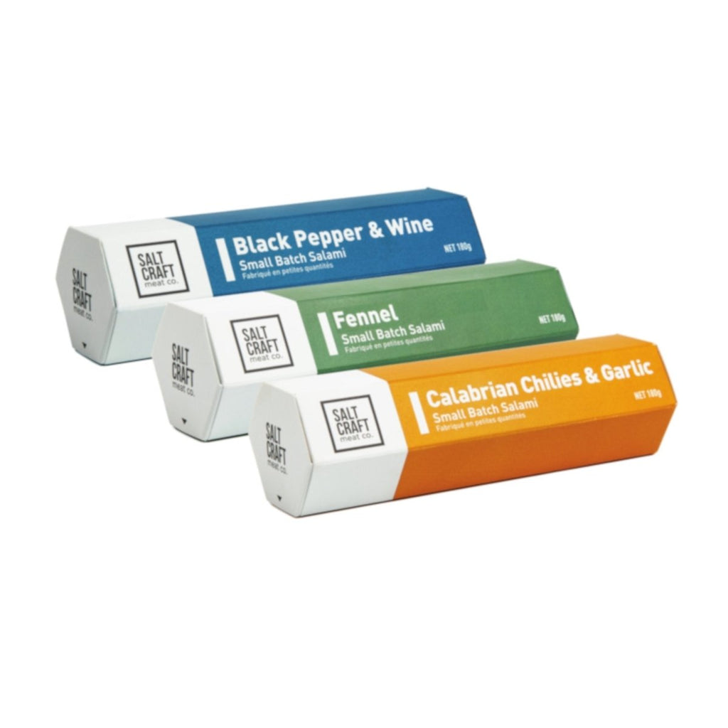 Salt Craft Meat Co. - Salami - Variety Pack - 3x180g – GotoPopupYYC